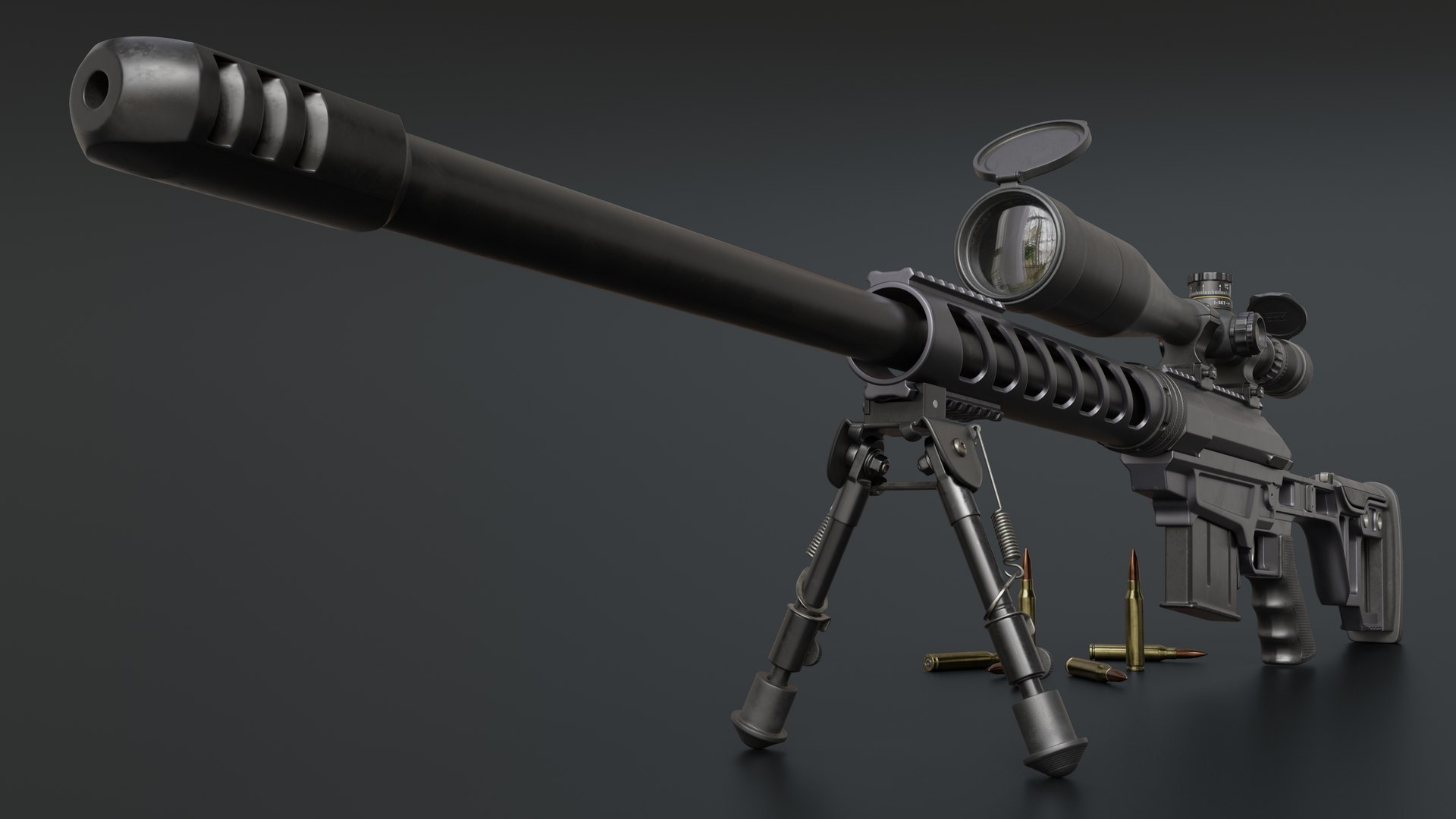 Sniper Rifle Lobaev Tsvl8 Stalingrad Model - TurboSquid 2117548