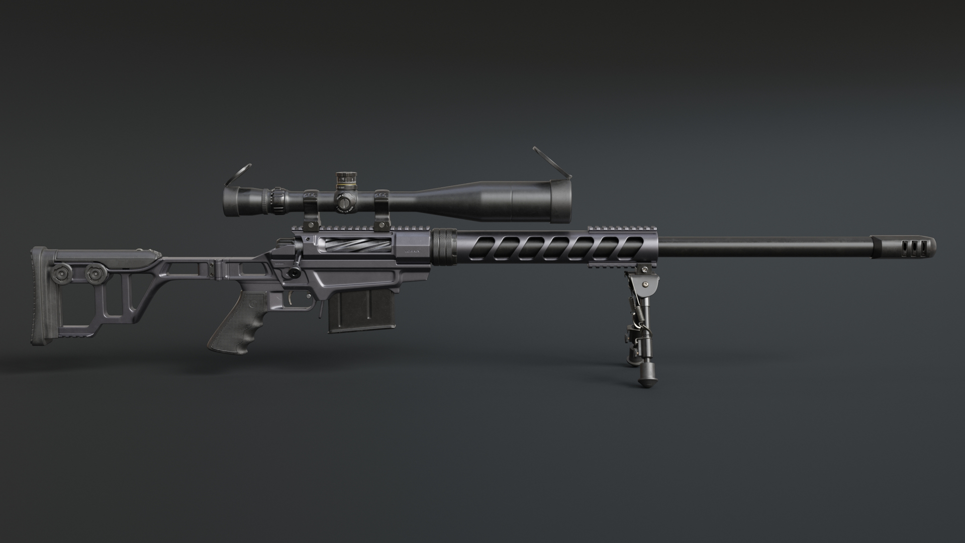 Sniper Rifle Lobaev Tsvl8 Stalingrad Model - TurboSquid 2117548