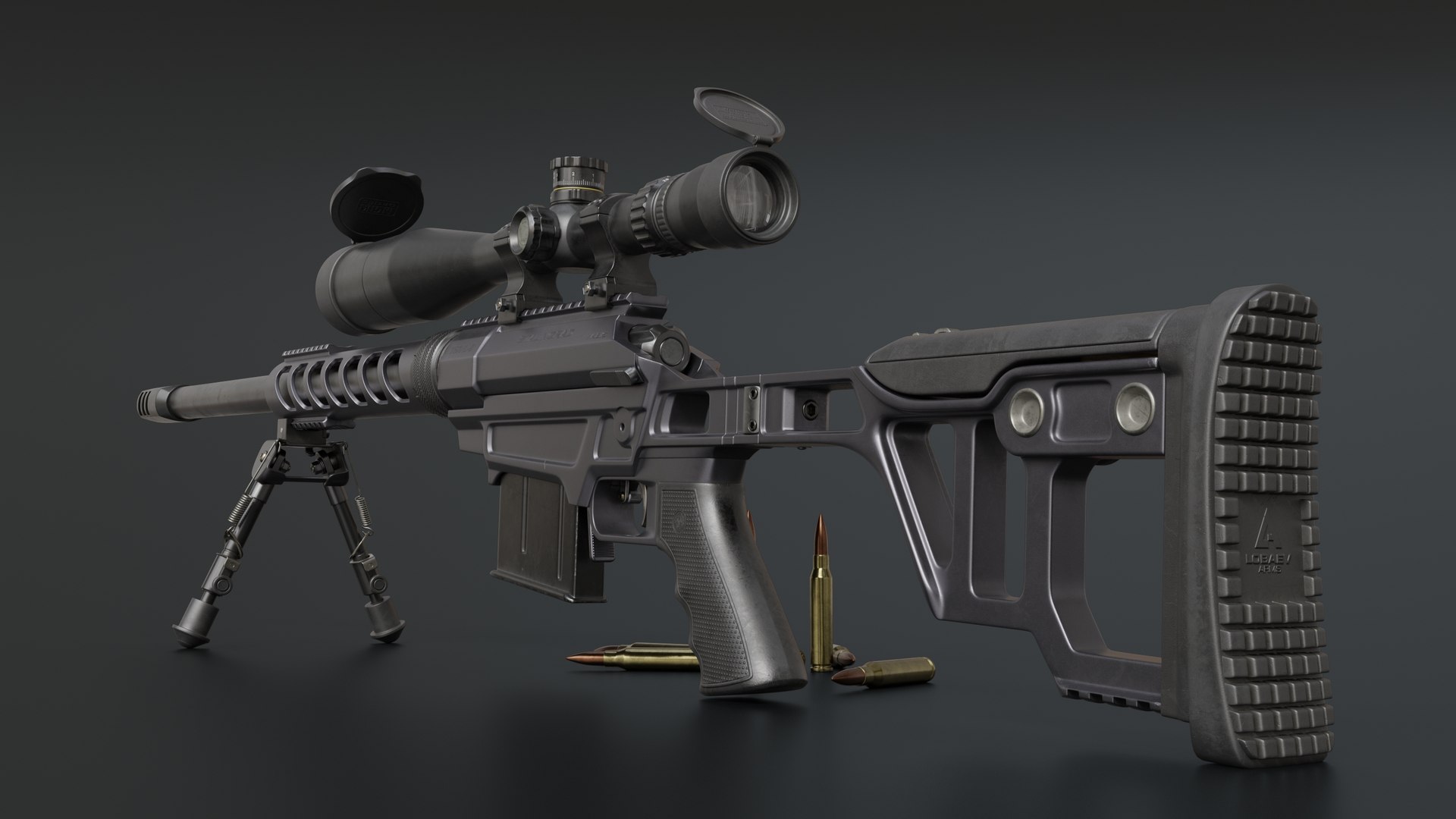 Sniper Rifle Lobaev Tsvl8 Stalingrad Model - TurboSquid 2117548