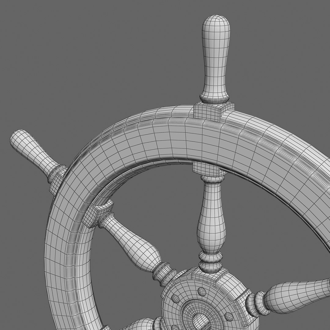 Ship Wheel Model - TurboSquid 1211933