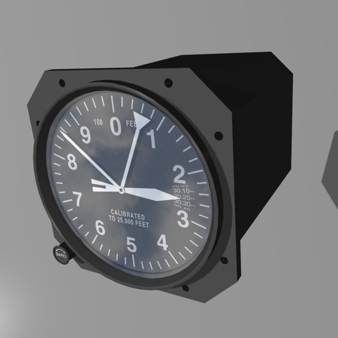 Altitude Indicator 3d Model