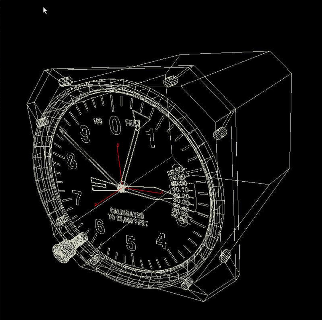 Altitude Indicator 3d Model