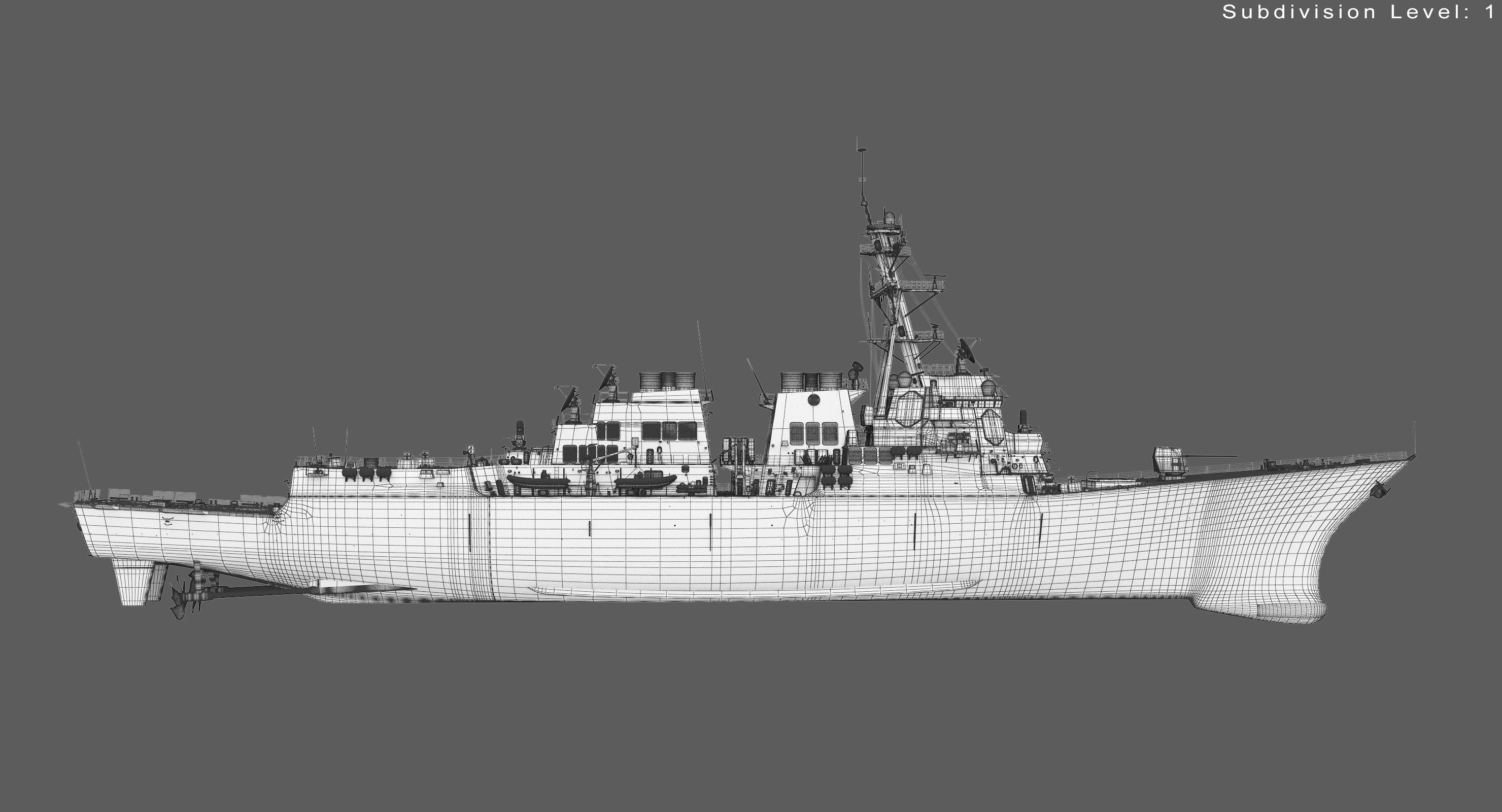 modelo 3d USS Howard LOD1 - TurboSquid 1353953
