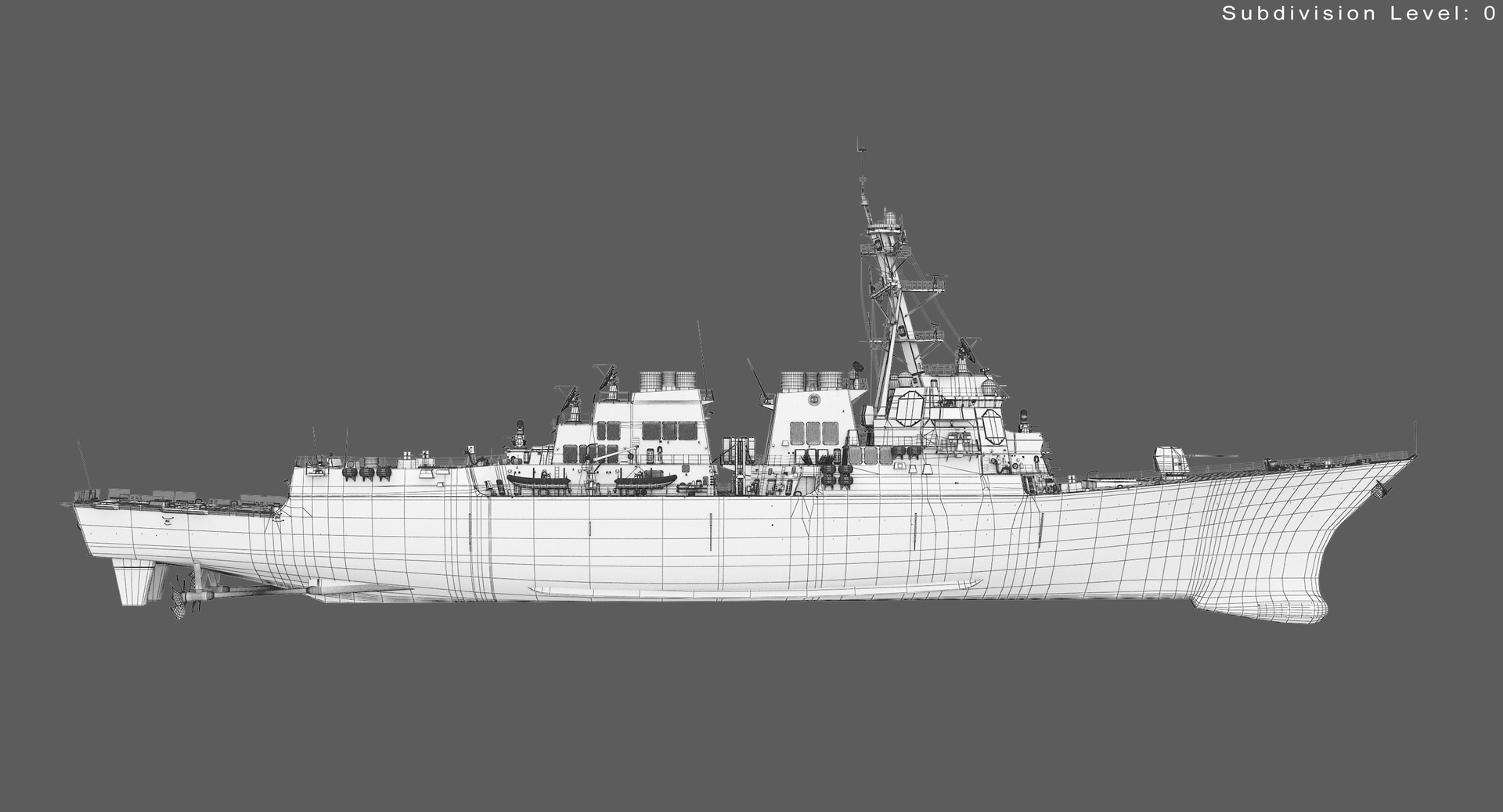 modelo 3d USS Howard LOD1 - TurboSquid 1353953