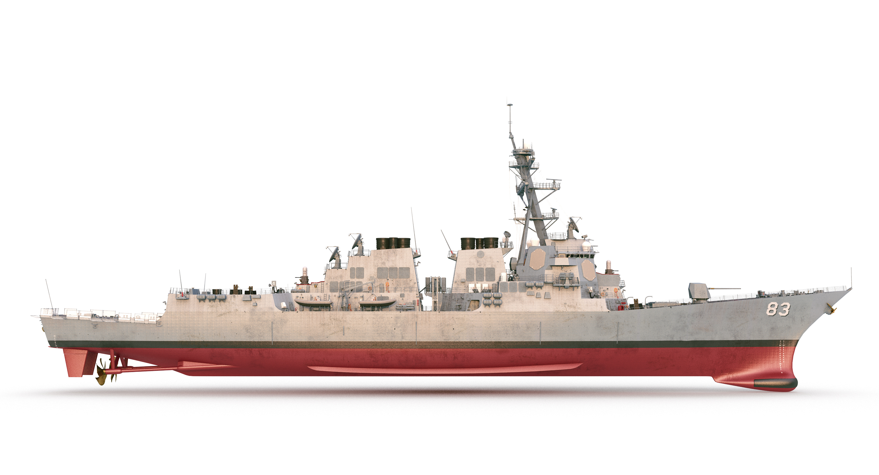 modelo 3d USS Howard LOD1 - TurboSquid 1353953