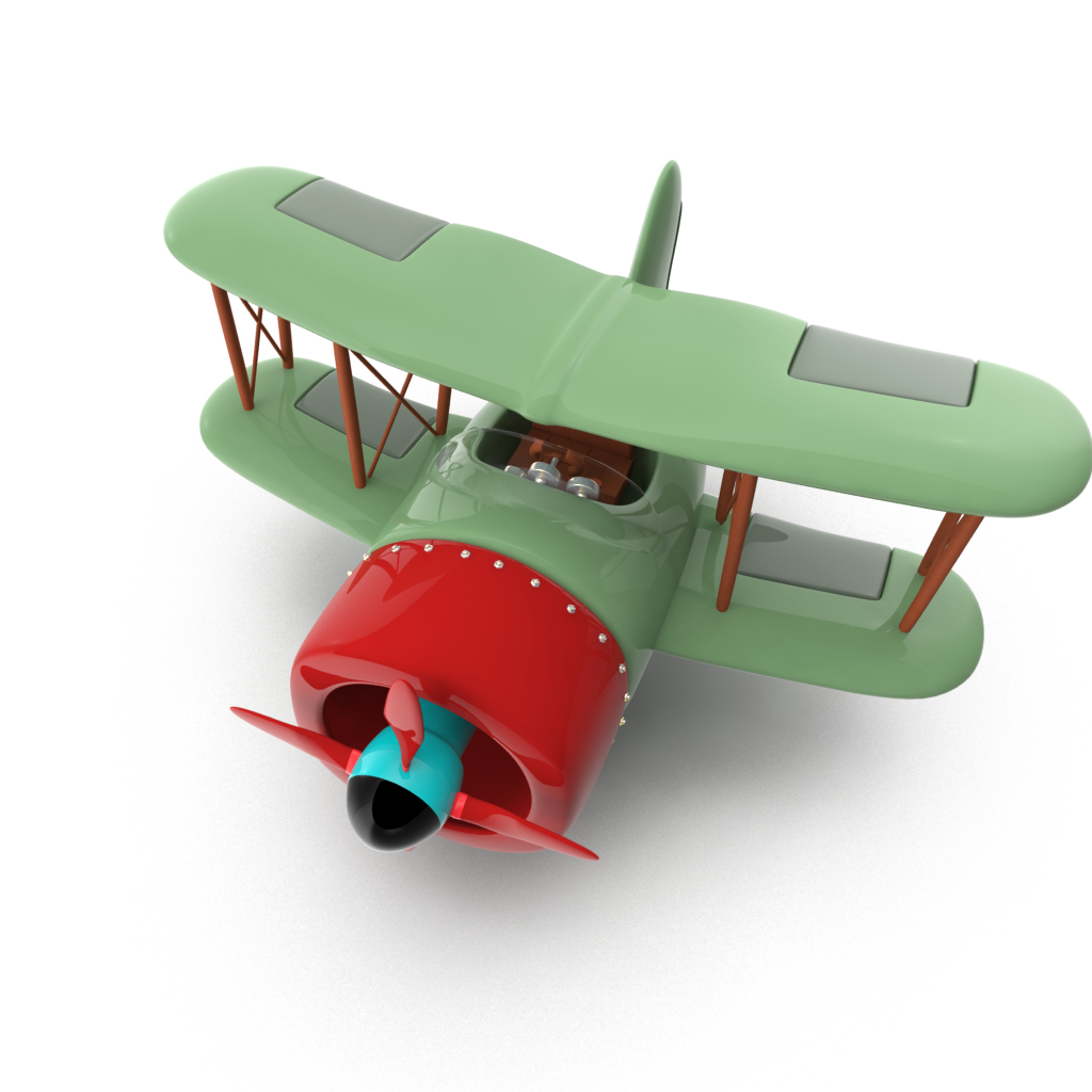 Plane cartoon 3D model - TurboSquid 1155791