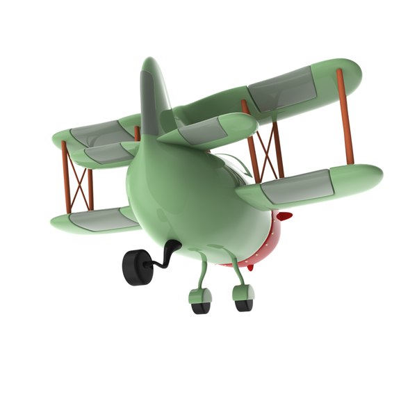 Plane cartoon 3D model - TurboSquid 1155791