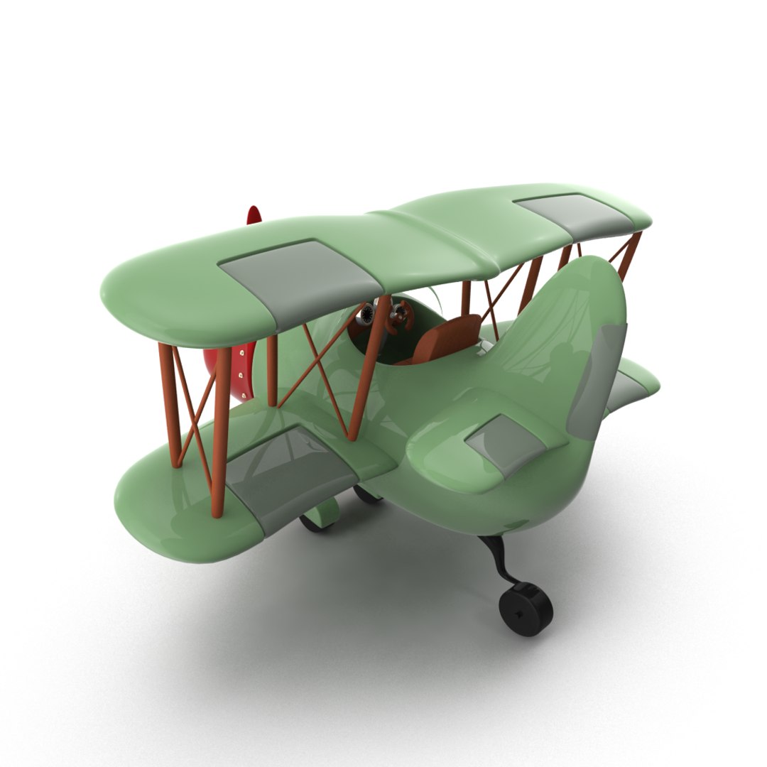 Plane Cartoon 3D Model - TurboSquid 1155791