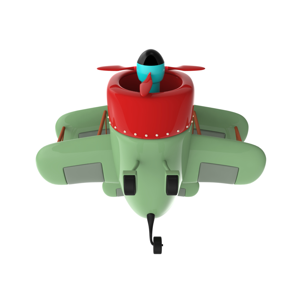 Plane cartoon 3D model - TurboSquid 1155791