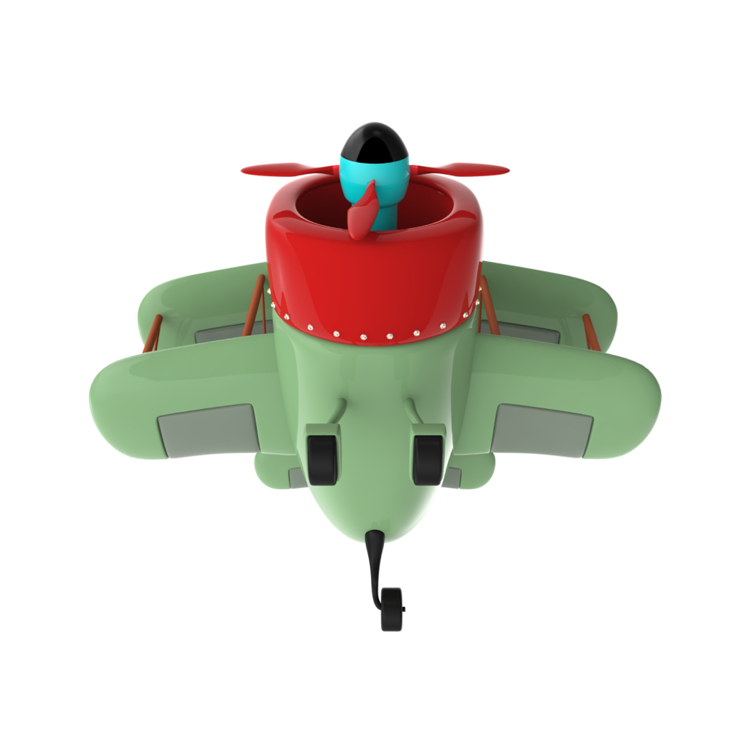 Plane cartoon 3D model - TurboSquid 1155791