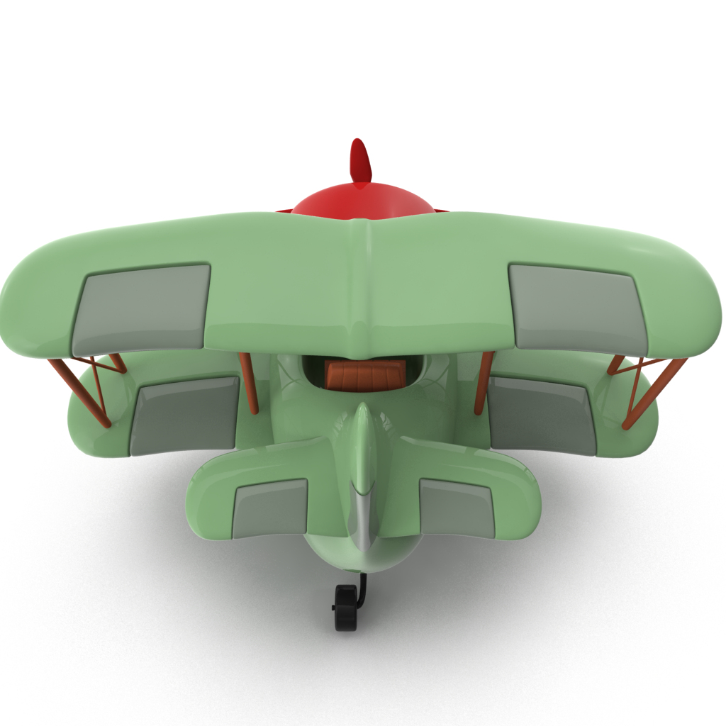 Plane cartoon 3D model - TurboSquid 1155791