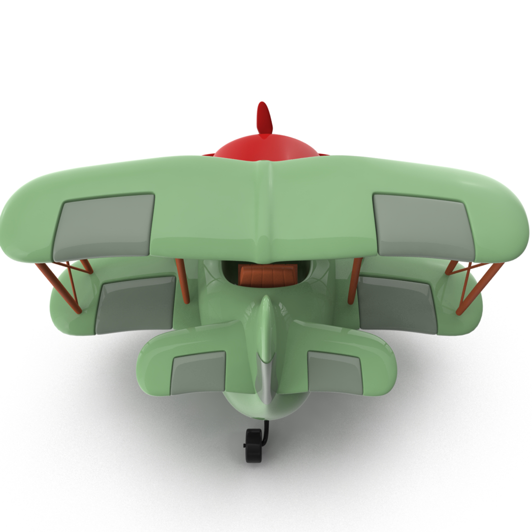 Plane cartoon 3D model - TurboSquid 1155791