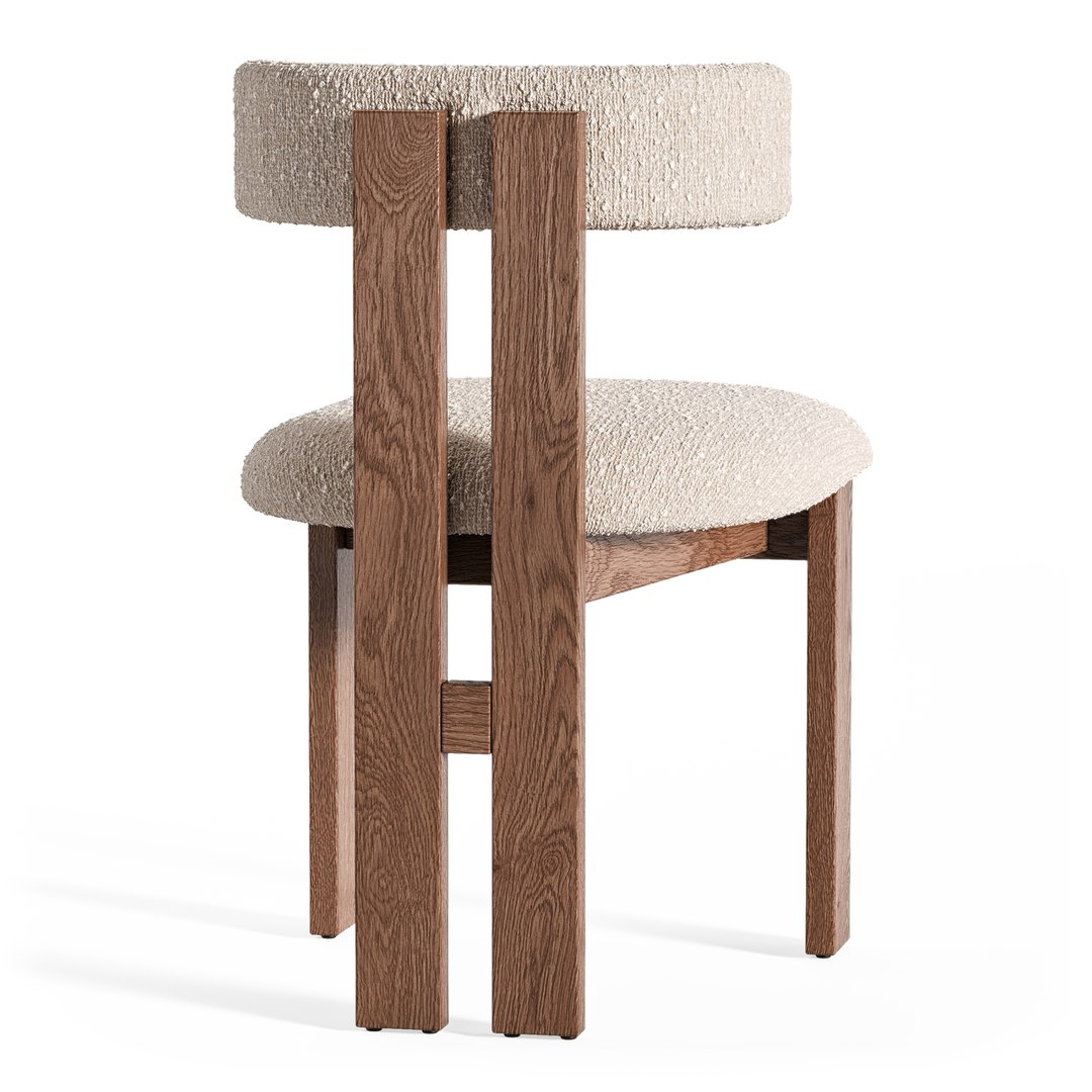 Crate Barrel Boucle Dining Chair 3D Model - TurboSquid 2189102
