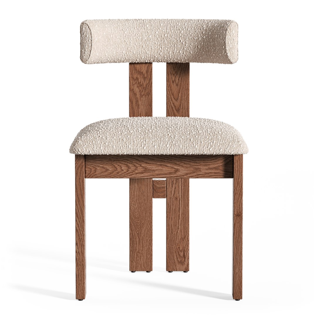 Crate Barrel Boucle Dining Chair 3D Model - TurboSquid 2189102