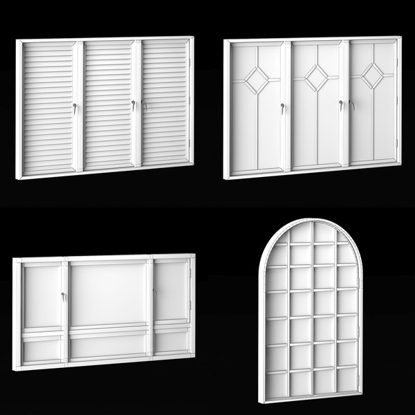 Wooden Windows 3D model - TurboSquid 1817393
