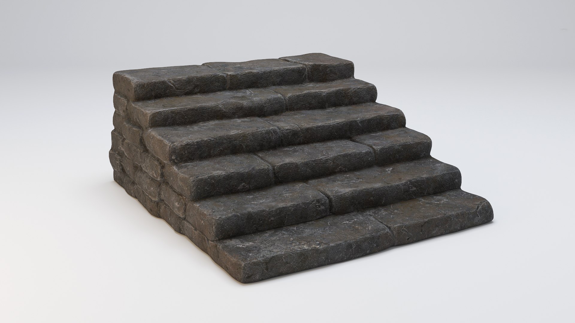 3D model stone steps v1 - TurboSquid 1582661
