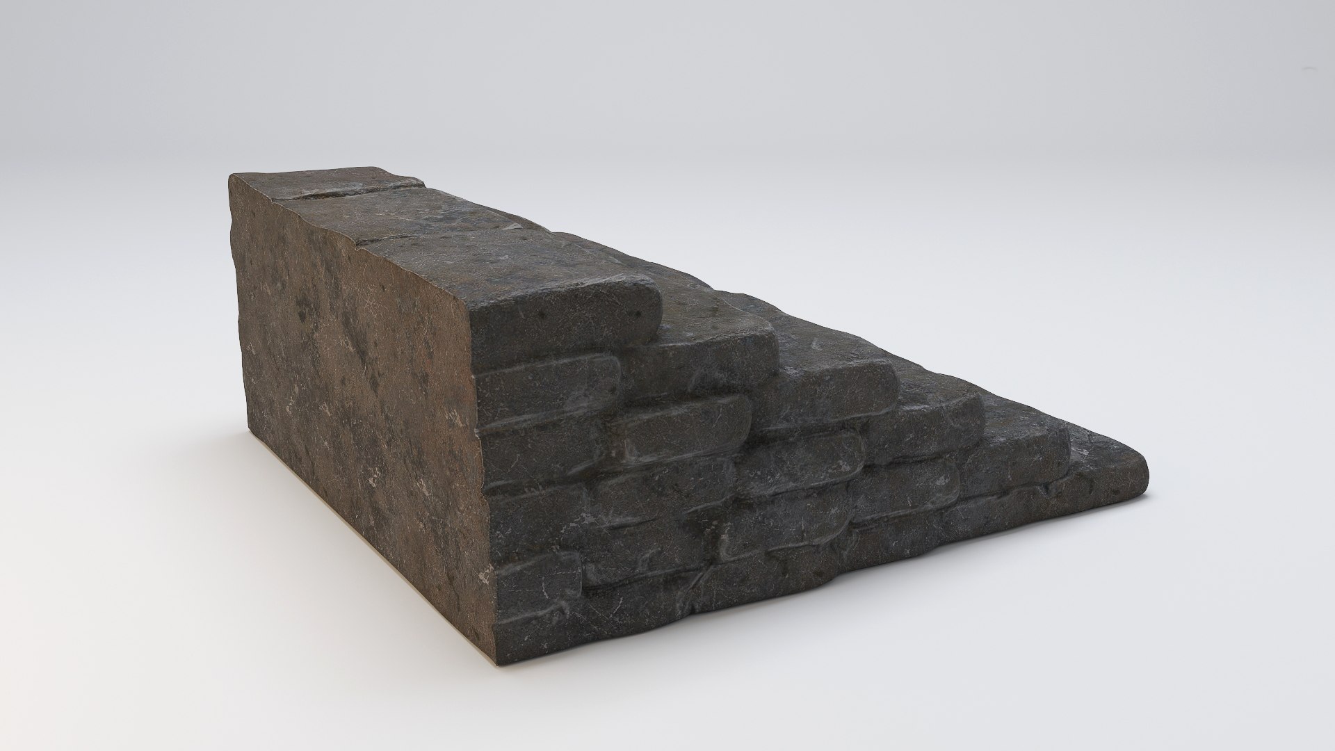 3D model stone steps v1 - TurboSquid 1582661