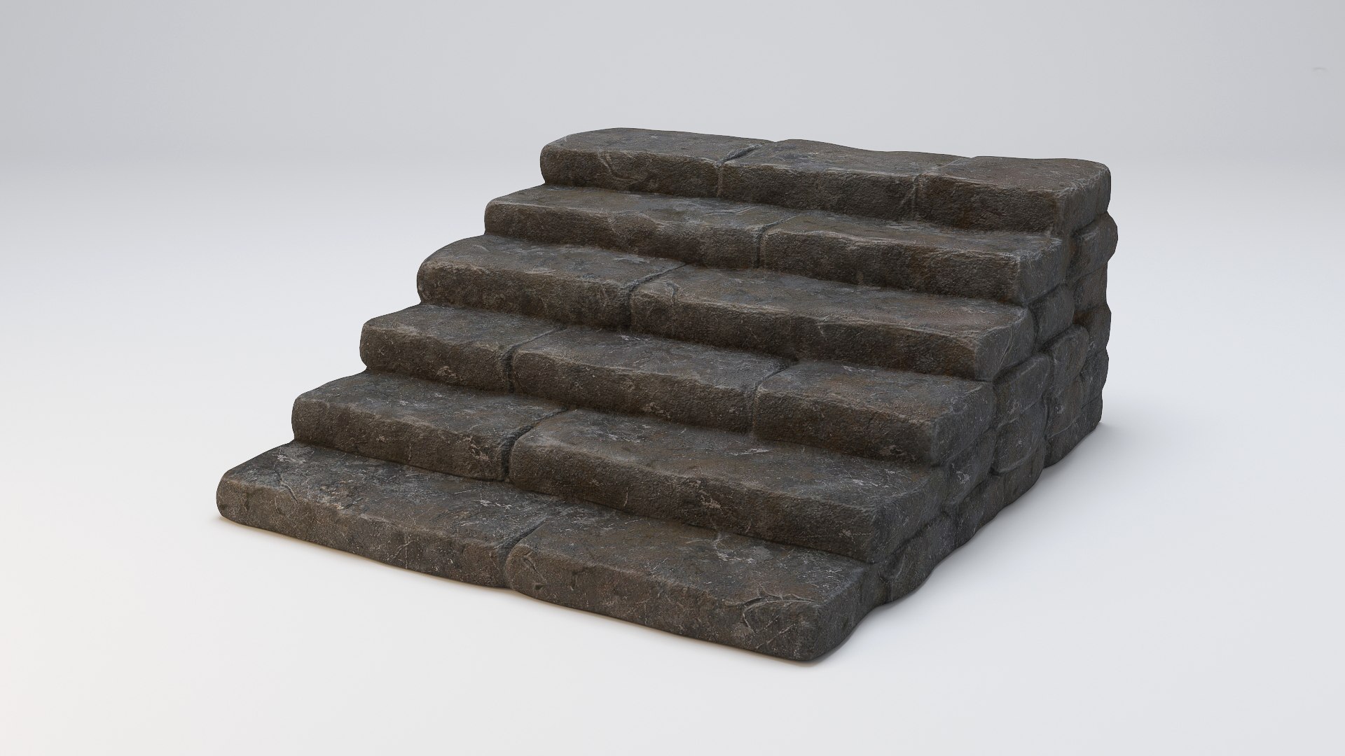 3D model stone steps v1 - TurboSquid 1582661