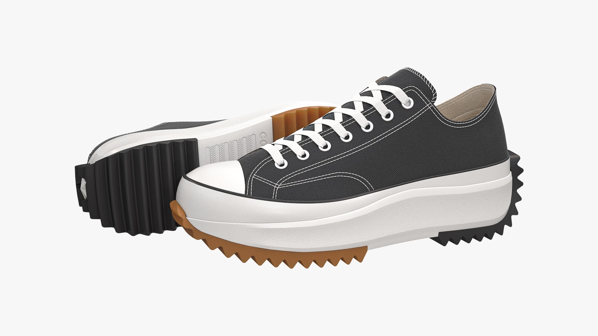 Converse Run Star Hike Platform Low Top Black 3D Model - TurboSquid 2126647