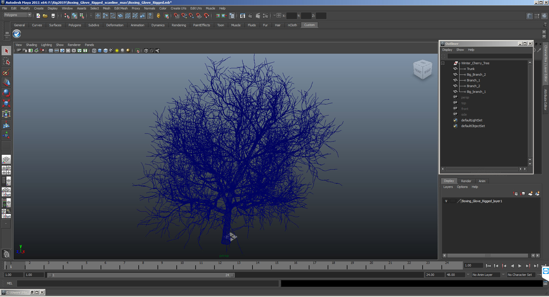 3D winter cherry tree model - TurboSquid 1434867