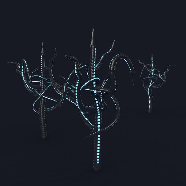 sci-fi tree 3d max