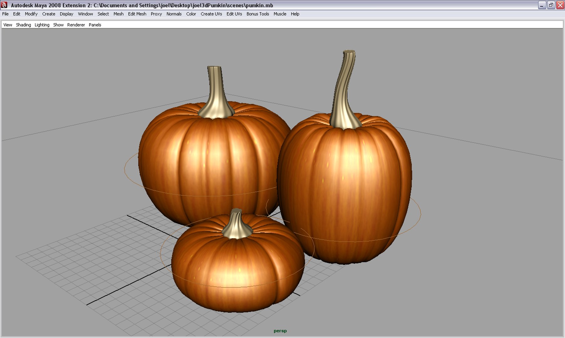 3d model pumpkins