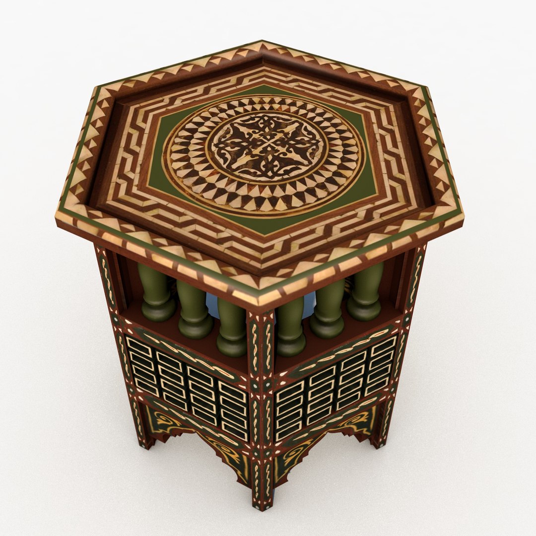 3D Model Arabic Table | 1146994 | TurboSquid
