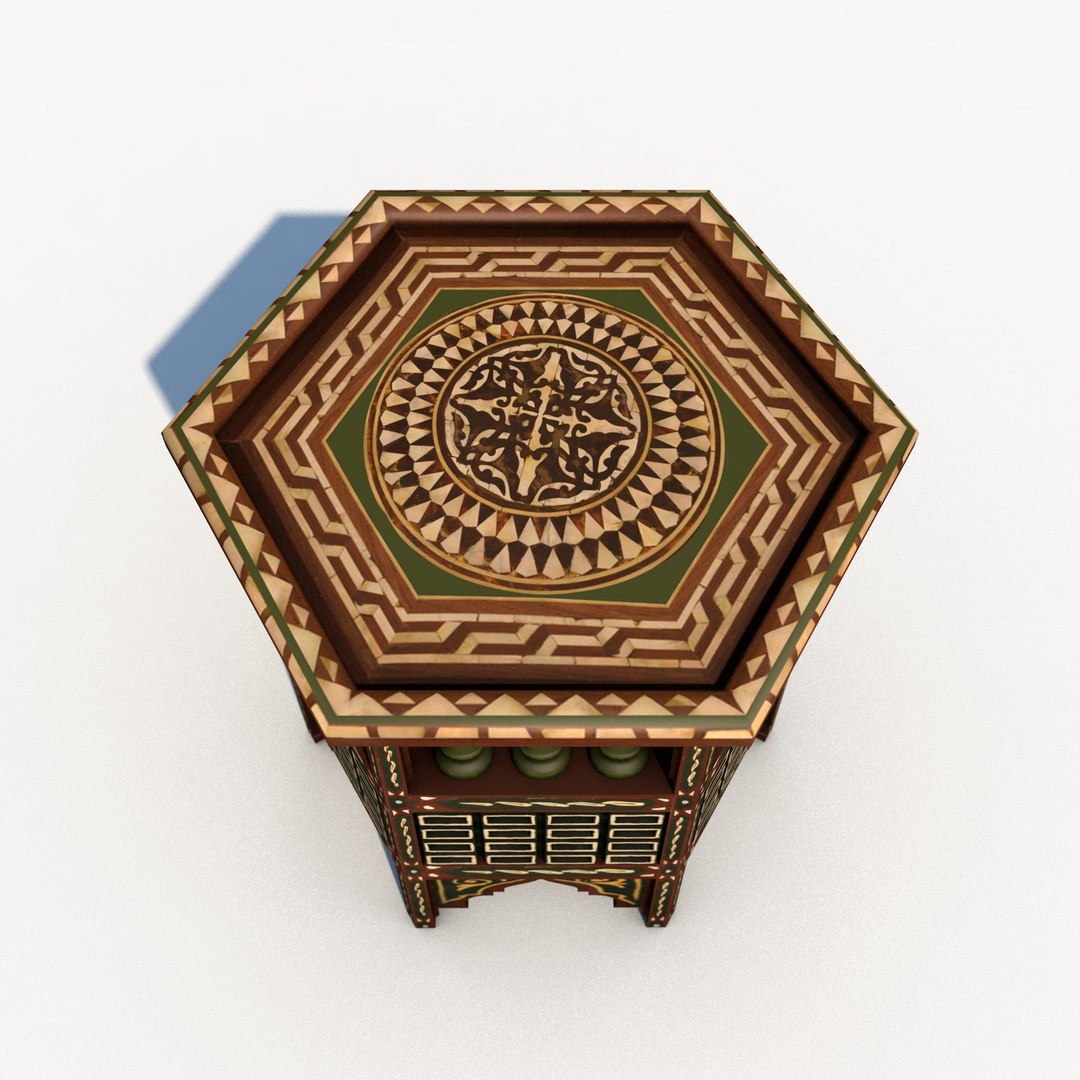 3D Model Arabic Table | 1146994 | TurboSquid