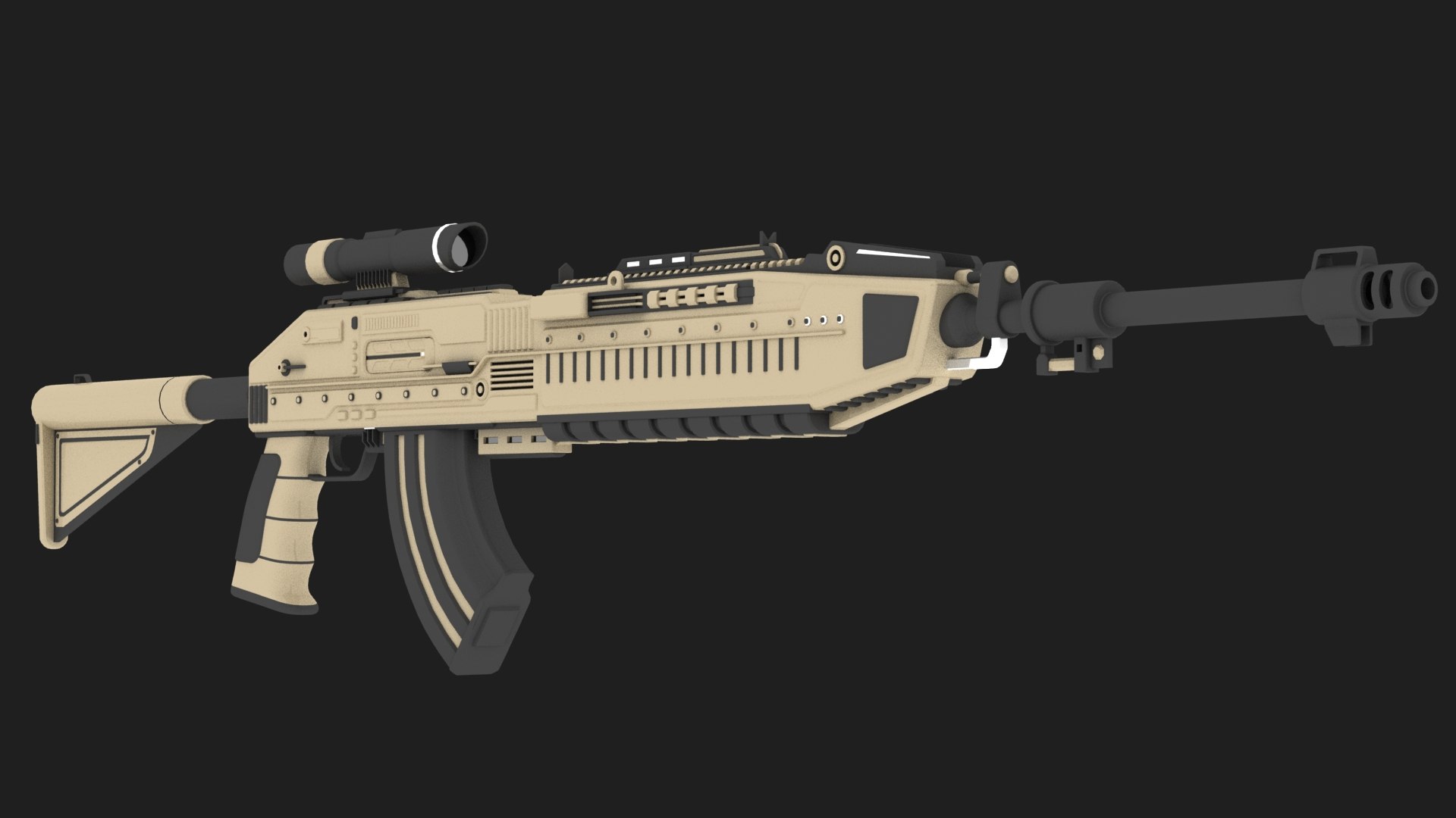 SKS AR Specific Concept 3D model - TurboSquid 2005631