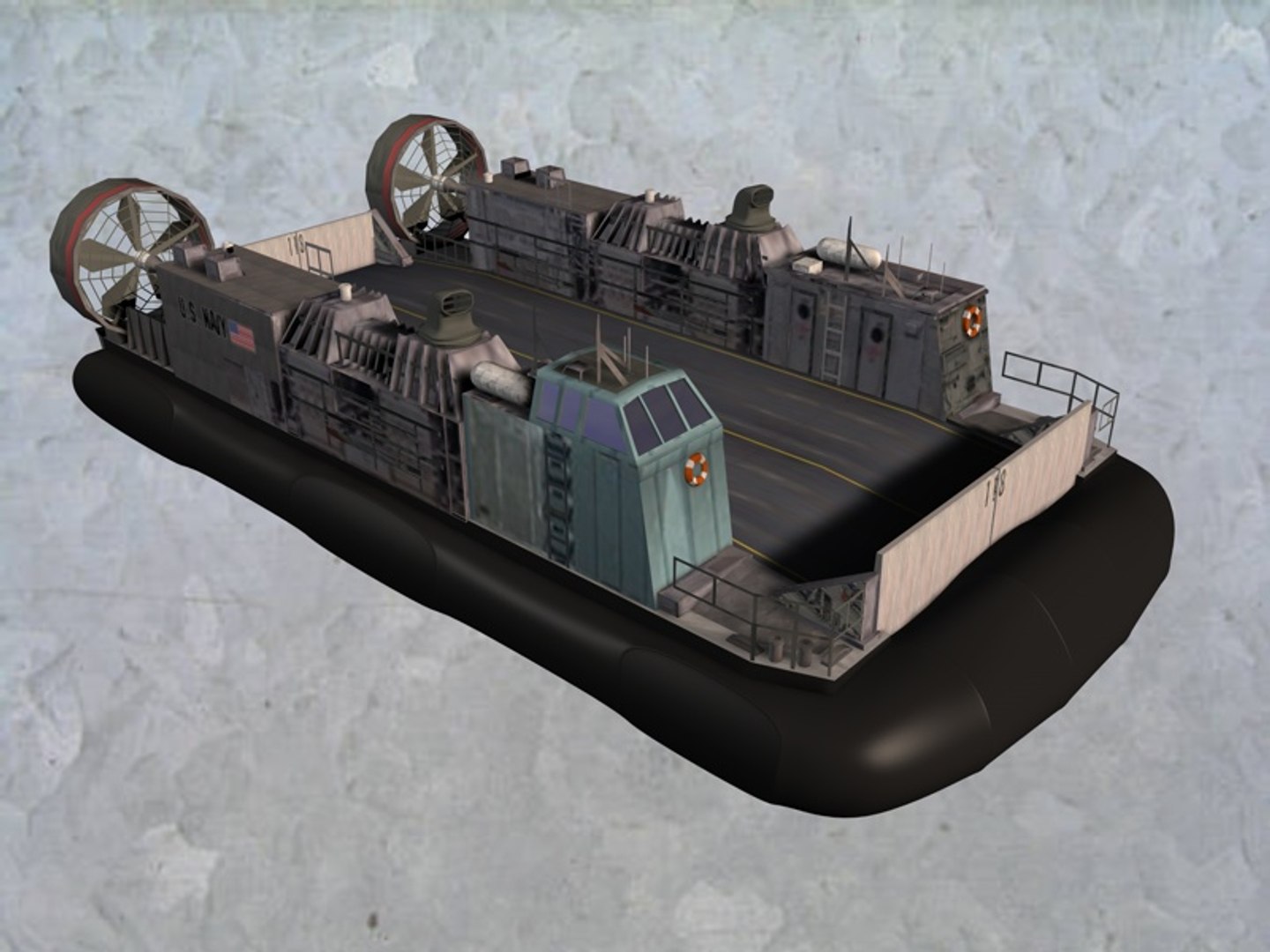 Navy Lcac 3d Model