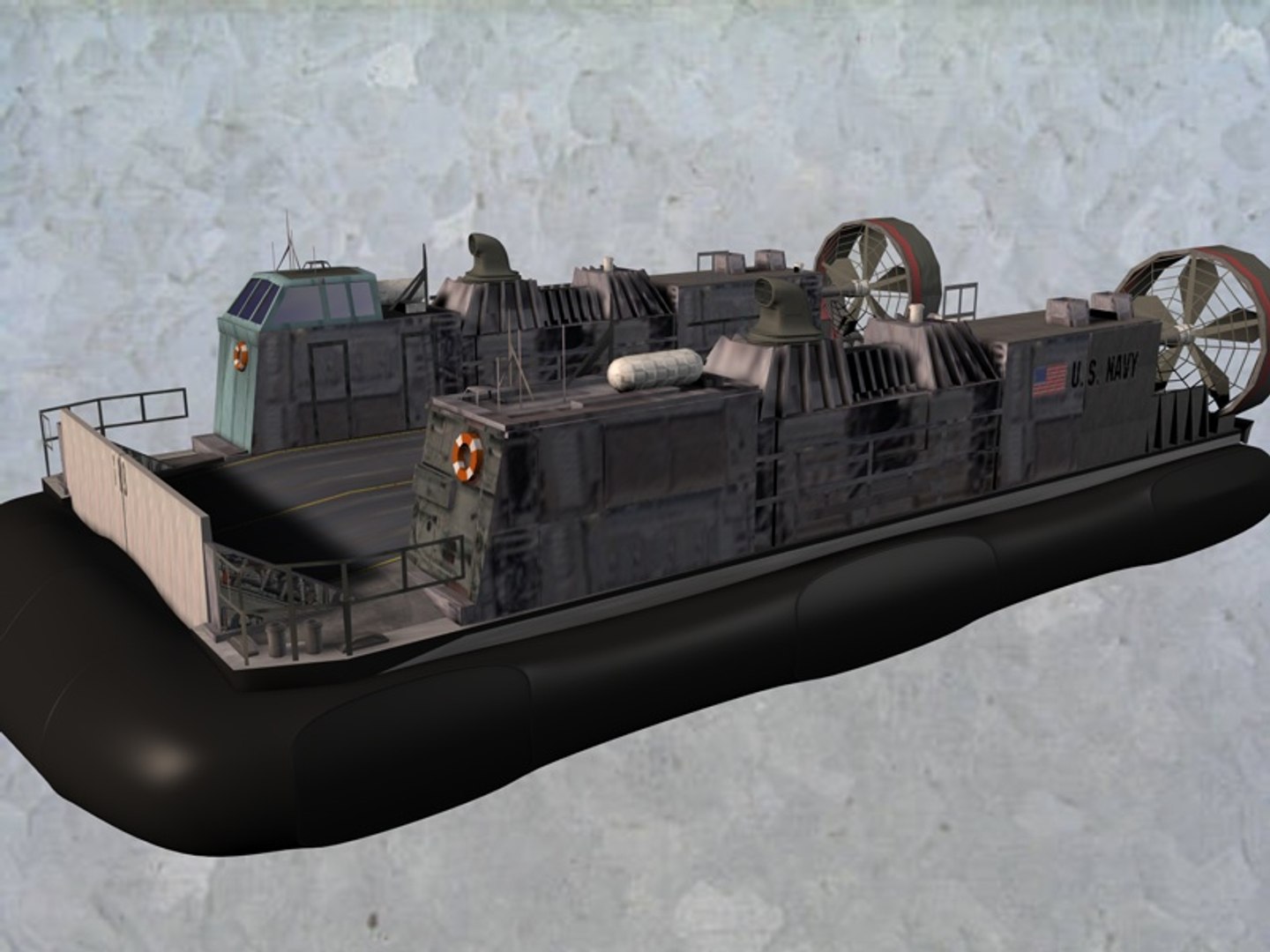 Navy Lcac 3d Model
