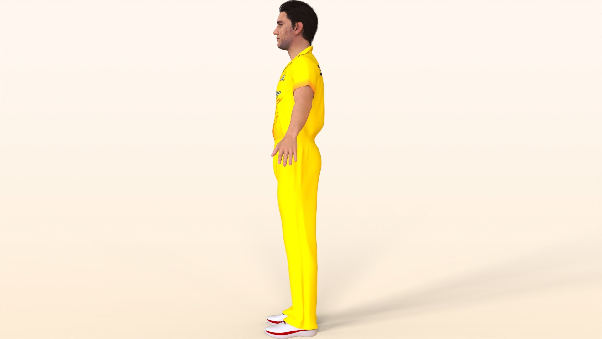 3D Model Cricket Player Dhoni - TurboSquid 2240770