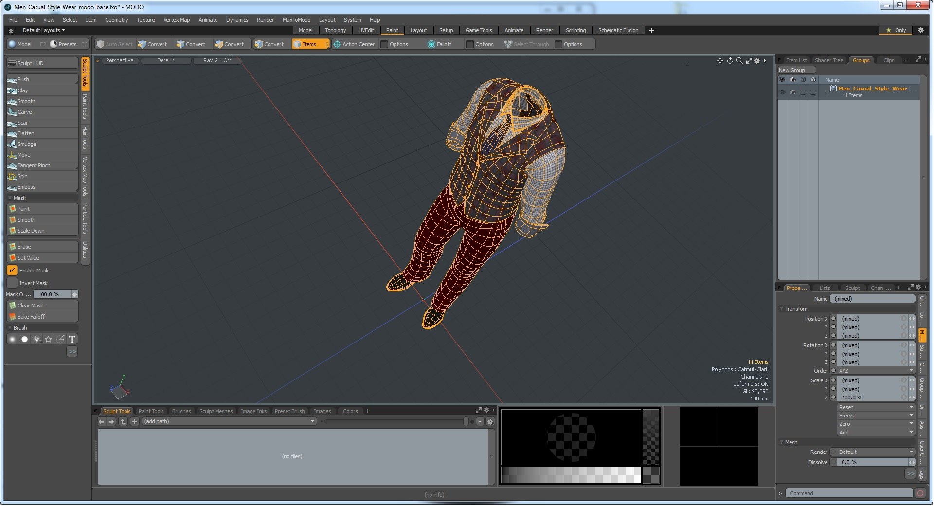 3D Men Casual Style Wear Model - TurboSquid 1631224