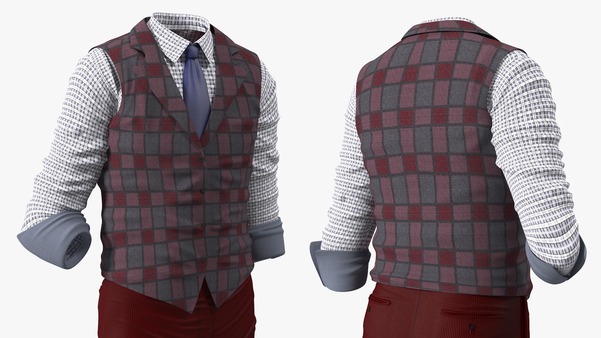 3D Men Casual Style Wear Model - TurboSquid 1631224