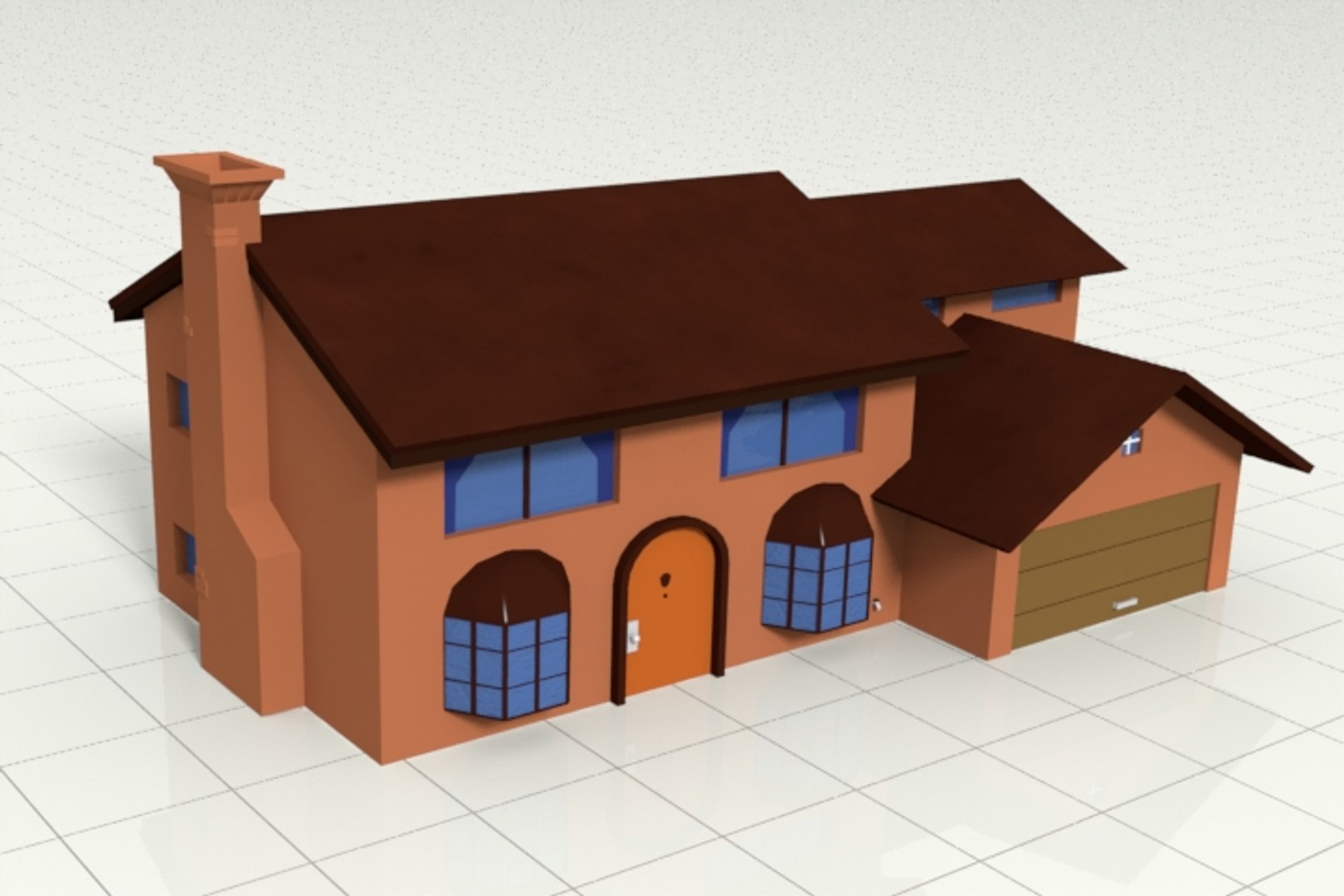 Simpsons House Games 3d Model