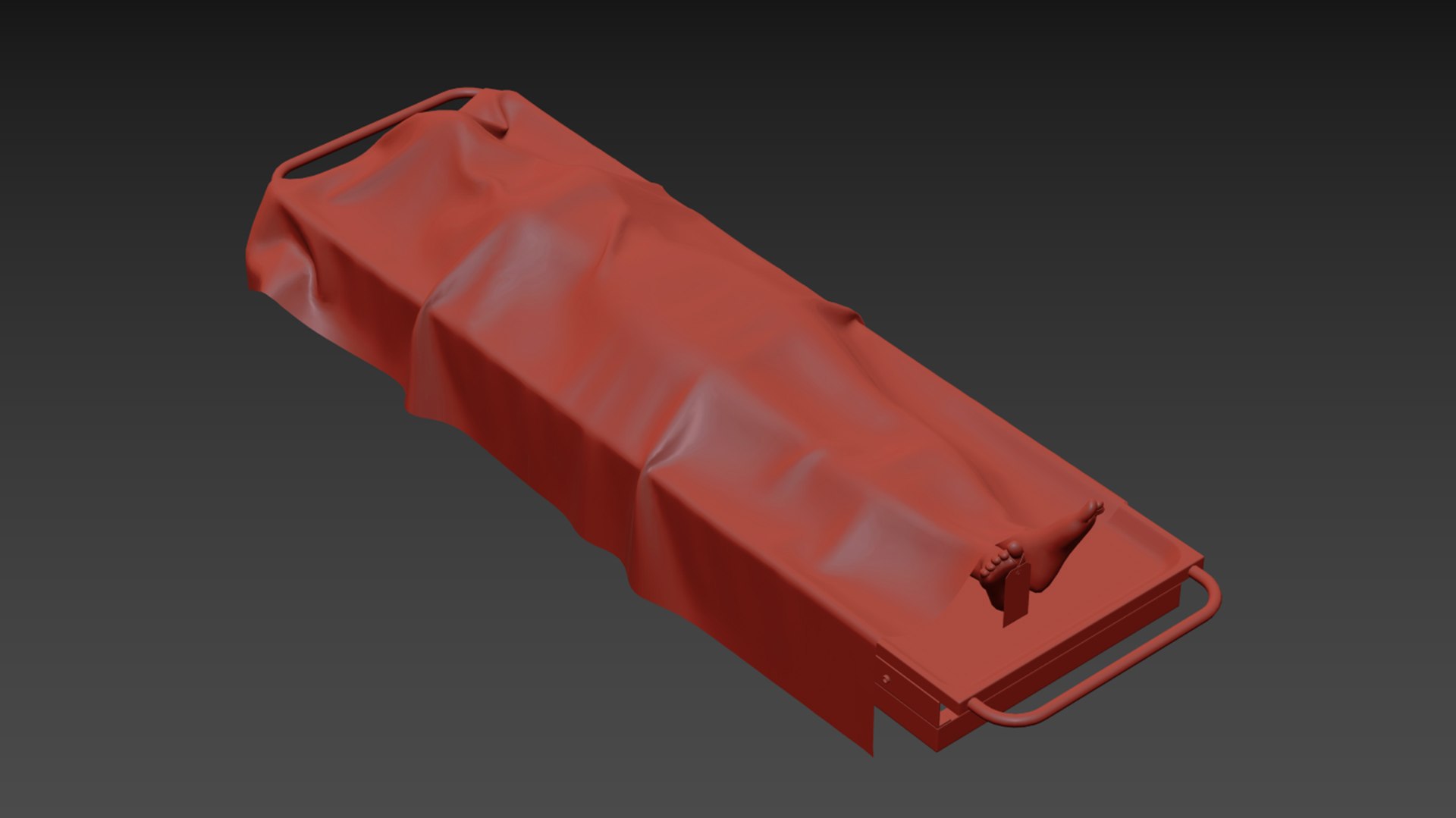 3D Realistic Dead Body Covered Model - TurboSquid 1447552