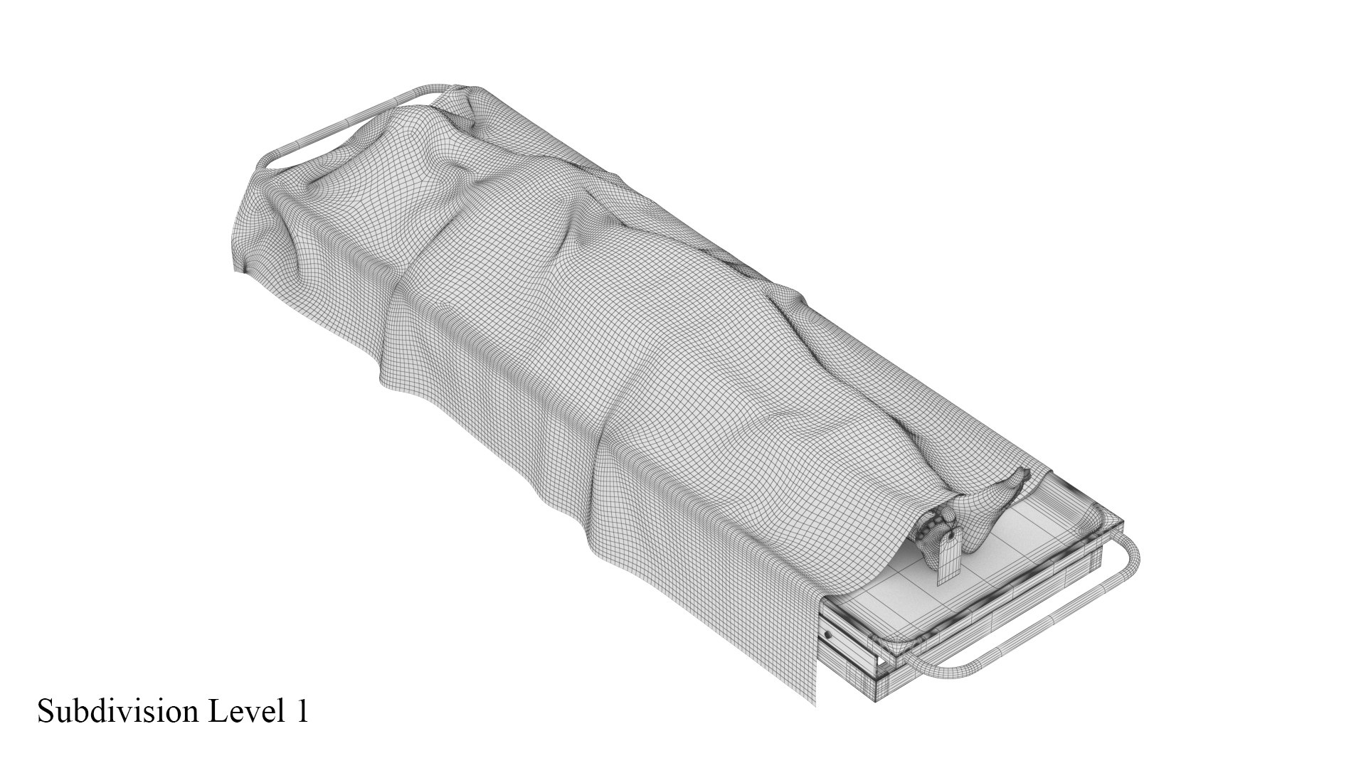 3D Realistic Dead Body Covered Model - TurboSquid 1447552