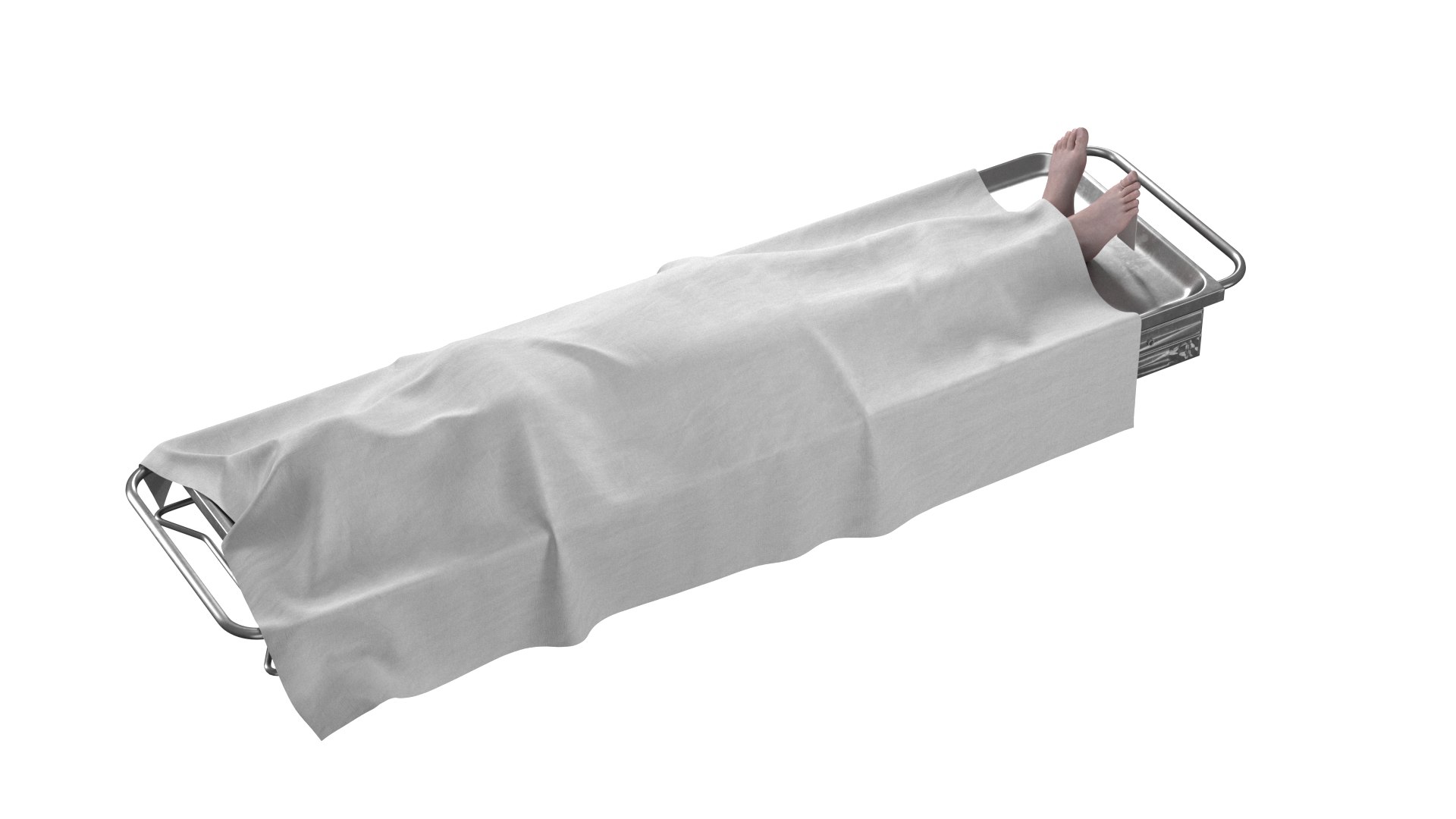 3D Realistic Dead Body Covered Model - TurboSquid 1447552