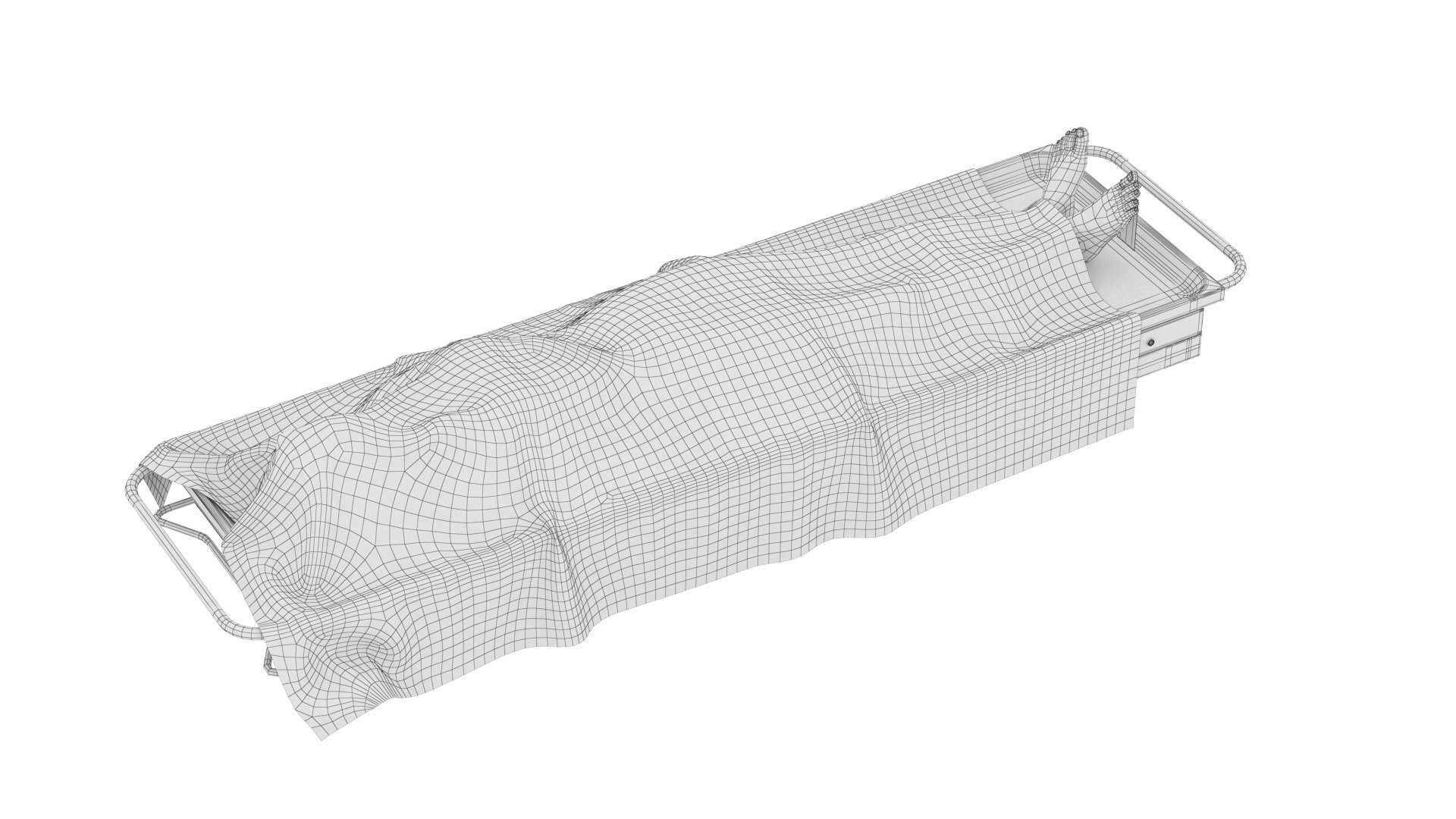3D Realistic Dead Body Covered Model - TurboSquid 1447552