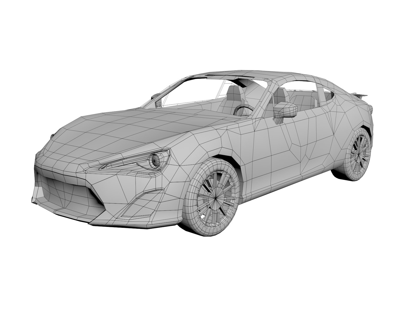 3D Car - Toyota Gt Model - TurboSquid 1690597