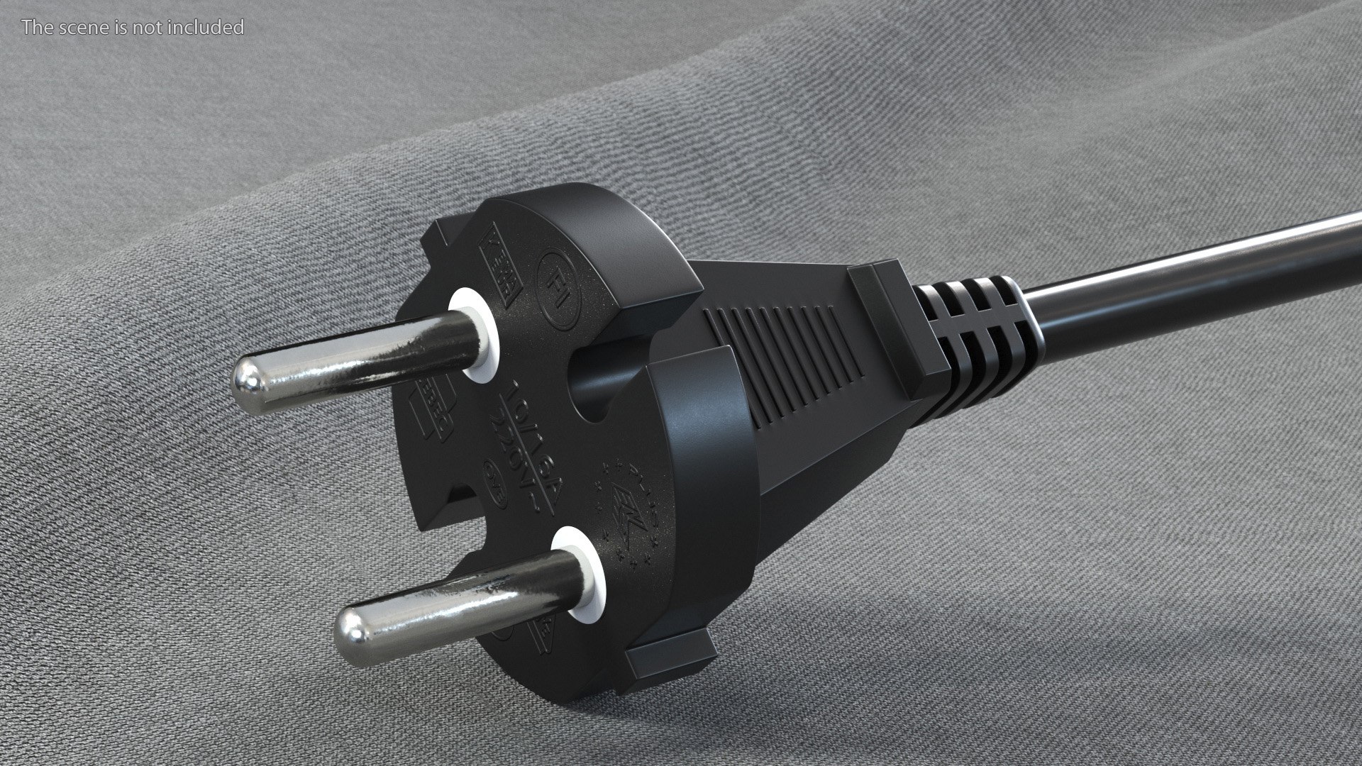 3D model Type E Electric Plug Black Rigged for Cinema 4D - TurboSquid ...