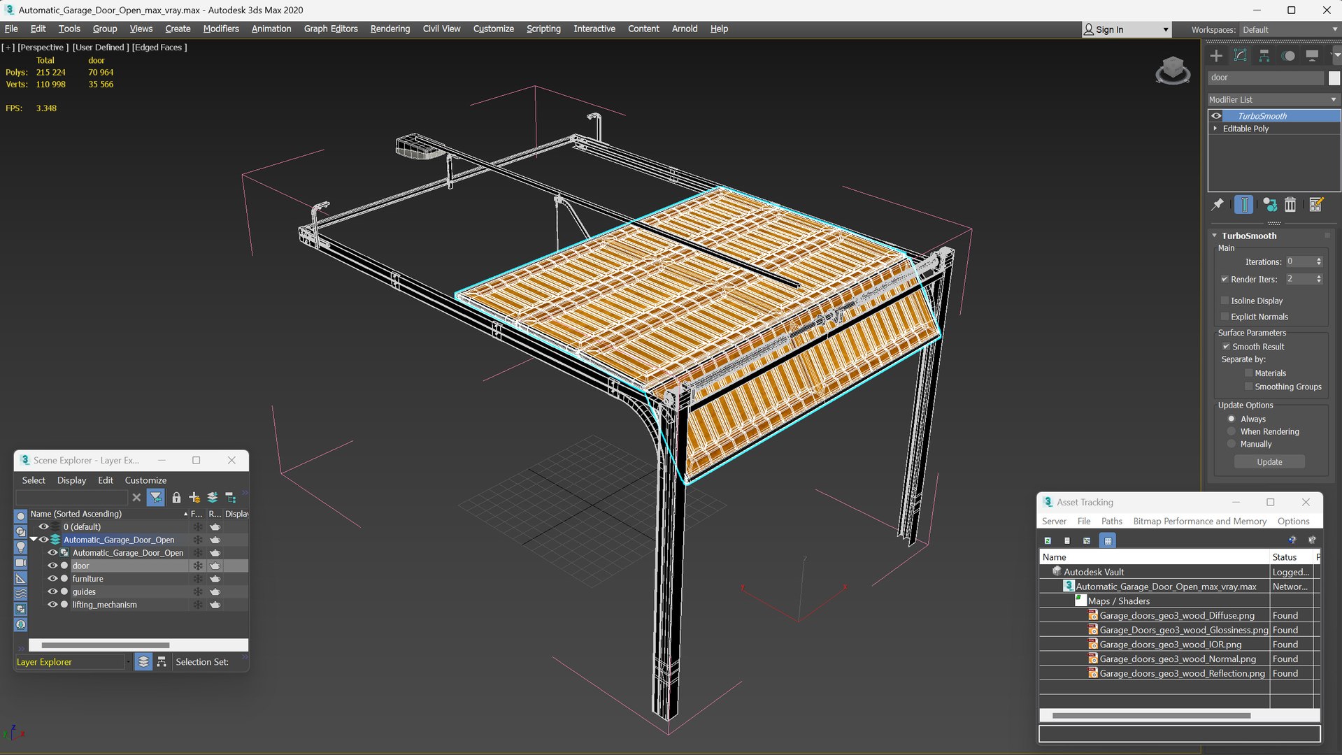 Automatic Garage Door Open 3D Model - TurboSquid 2326683
