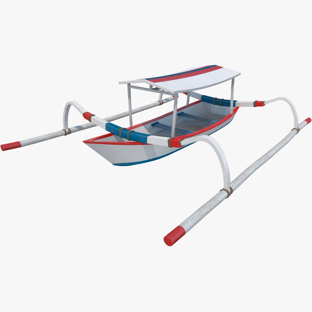 Traditional Bali Boat Jukung 3D - TurboSquid 2064067