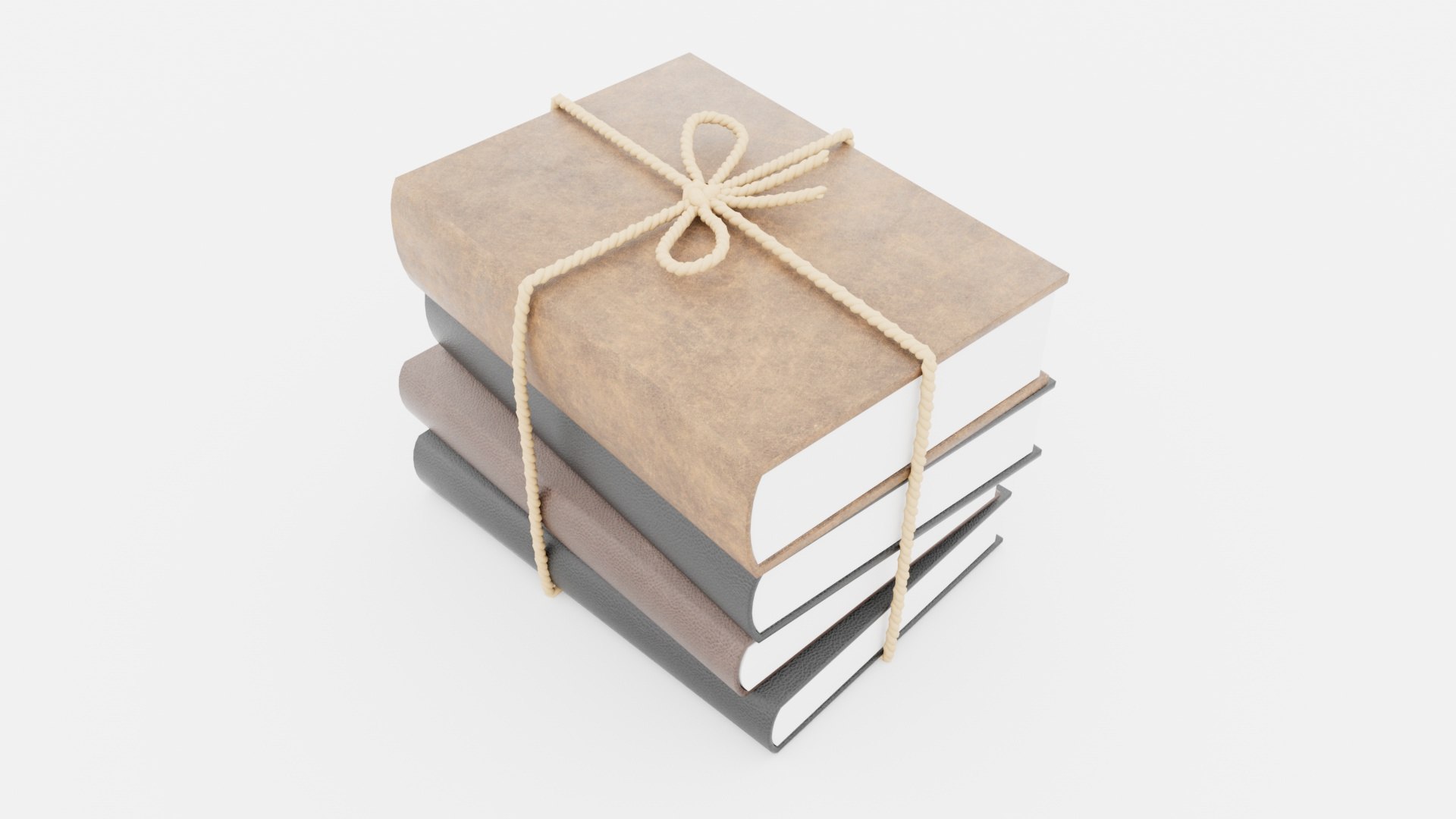 3D Books Tied With String - 3D Asset - TurboSquid 1838752