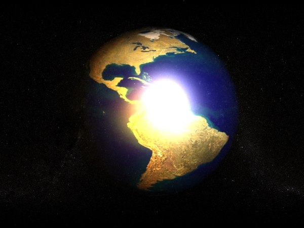 moon earth realistic 3d max