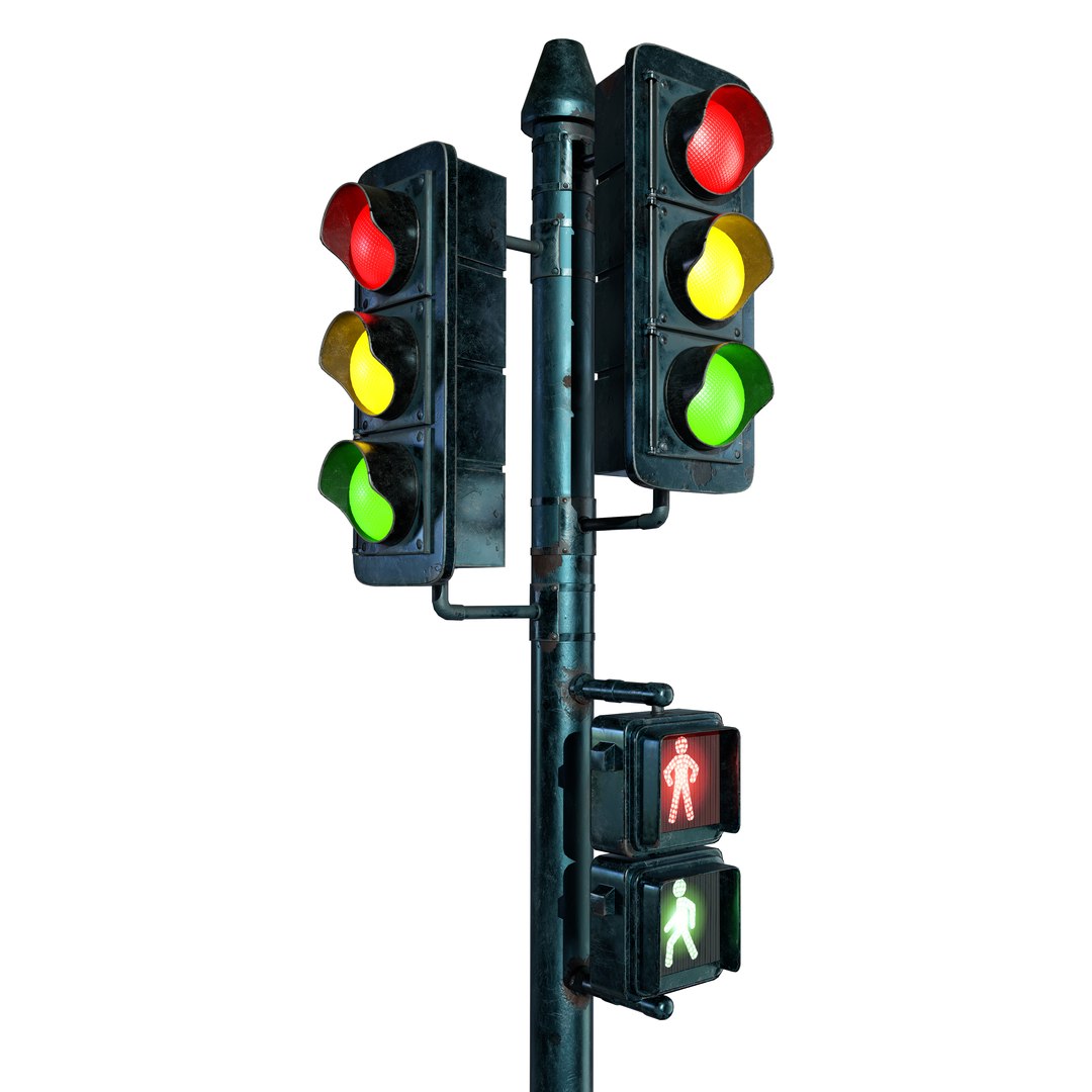 3D Traffic Light PBR - TurboSquid 1990115