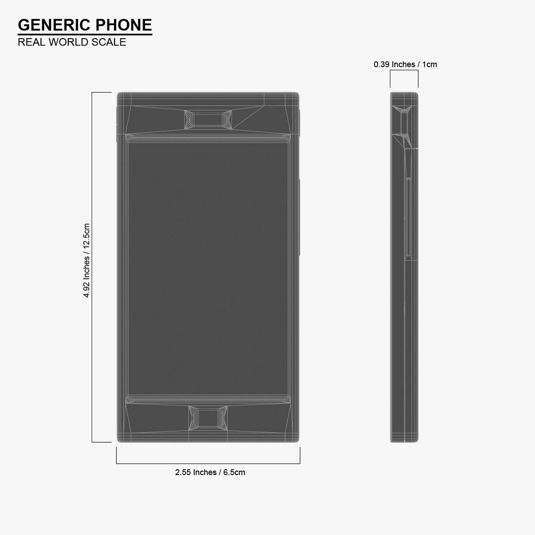 3d model generic phone