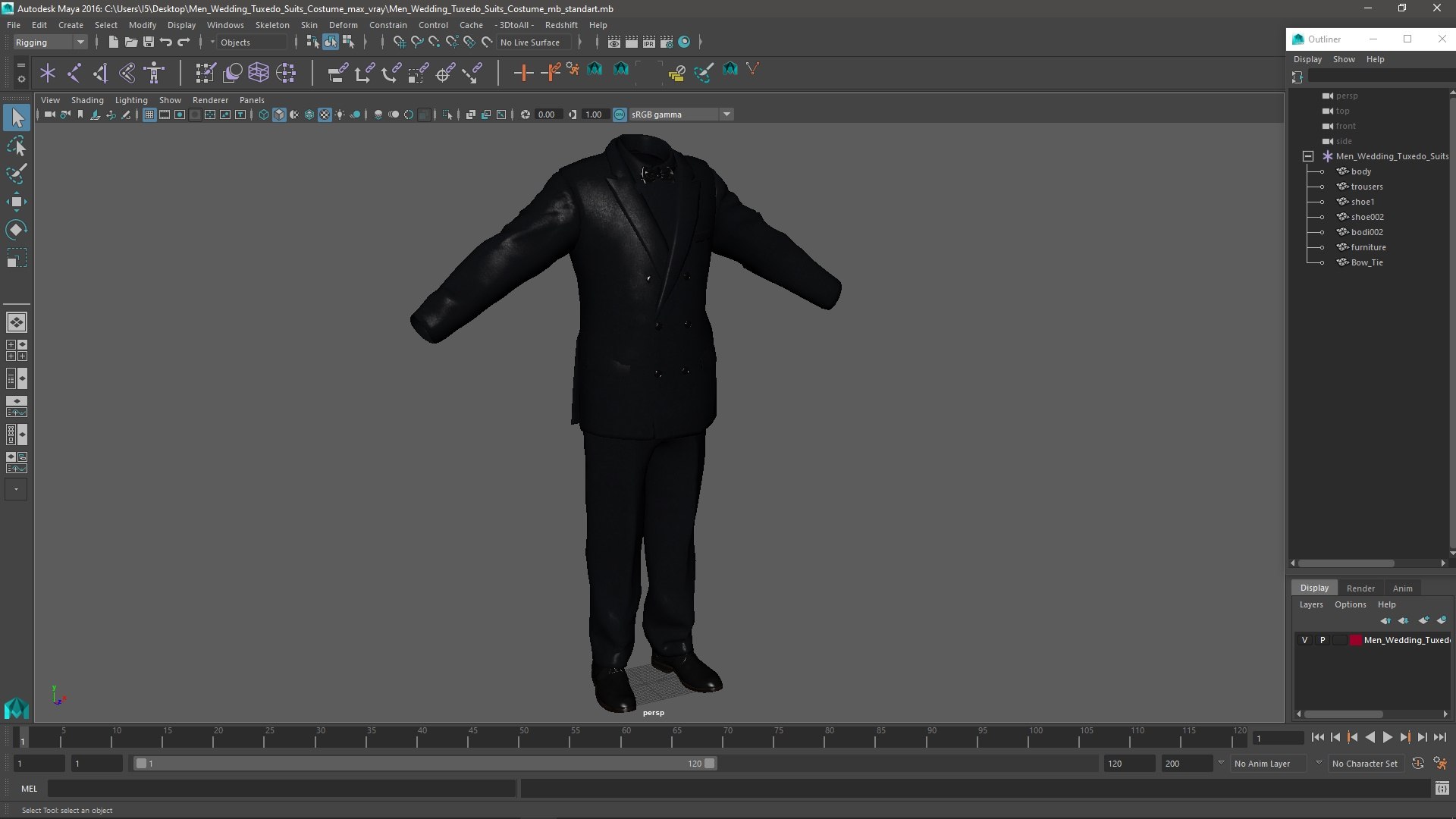 3D Men Wedding Tuxedo Suits Costume Model - TurboSquid 2217447