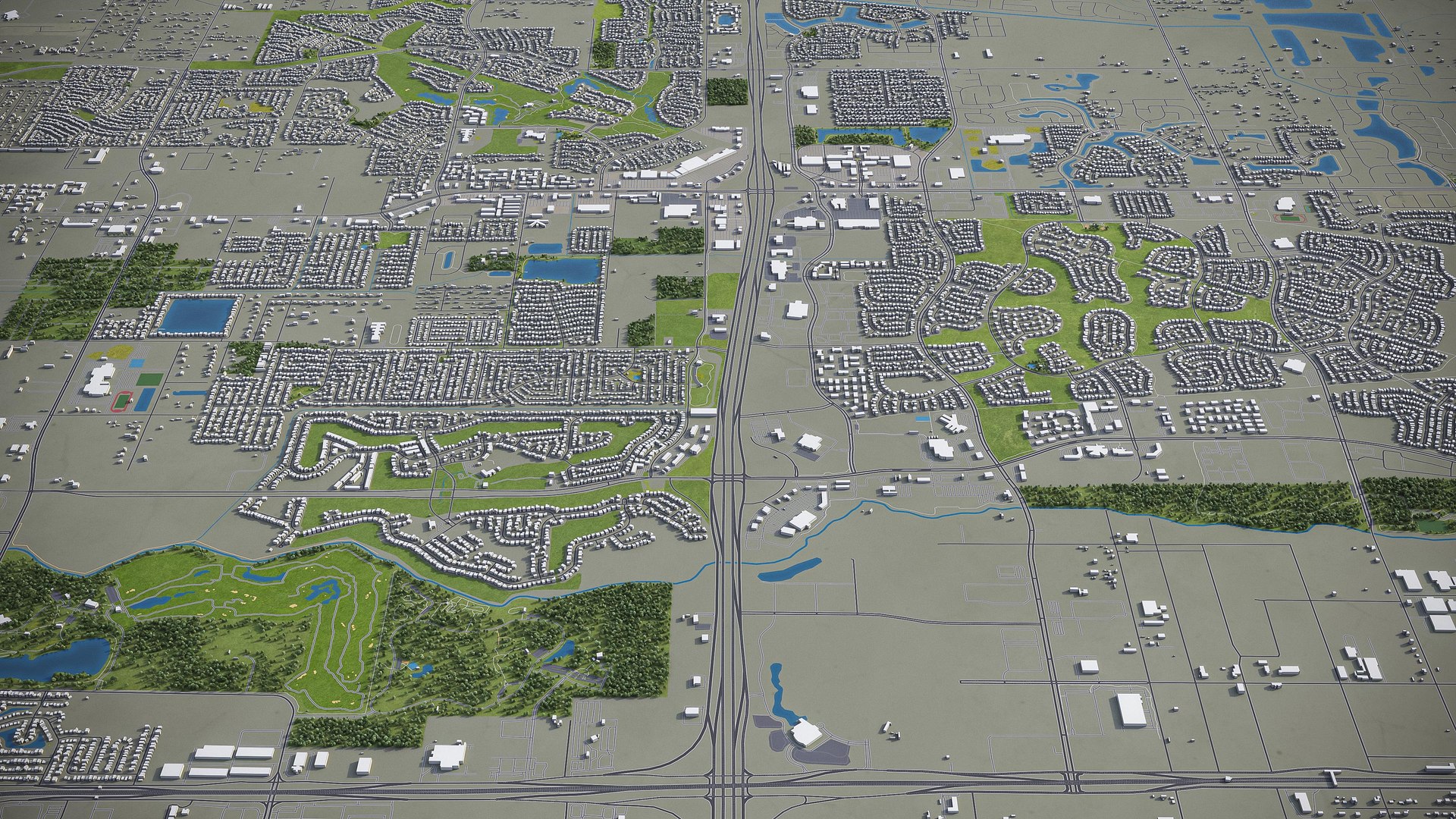 Pearland surrounding - 3D model - TurboSquid 1591240