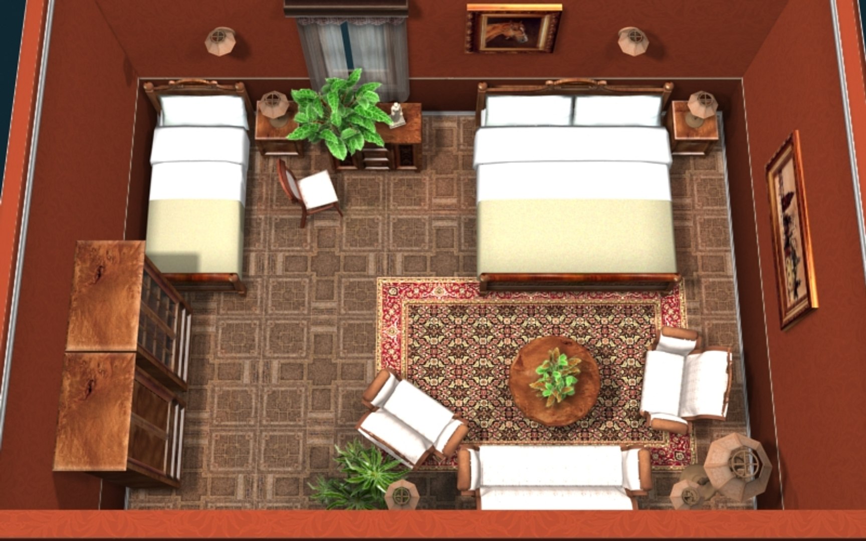 3d Object Clasic Room
